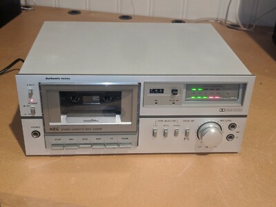 Rare Vintage NEC Authentic Series Cassette Silver Tape Deck K336ME ...