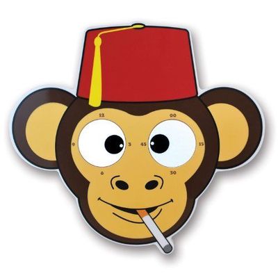 Cheeky Smoking Monkey in Fez Hat Rolling Eyes Wall Clock Oswald Style ...