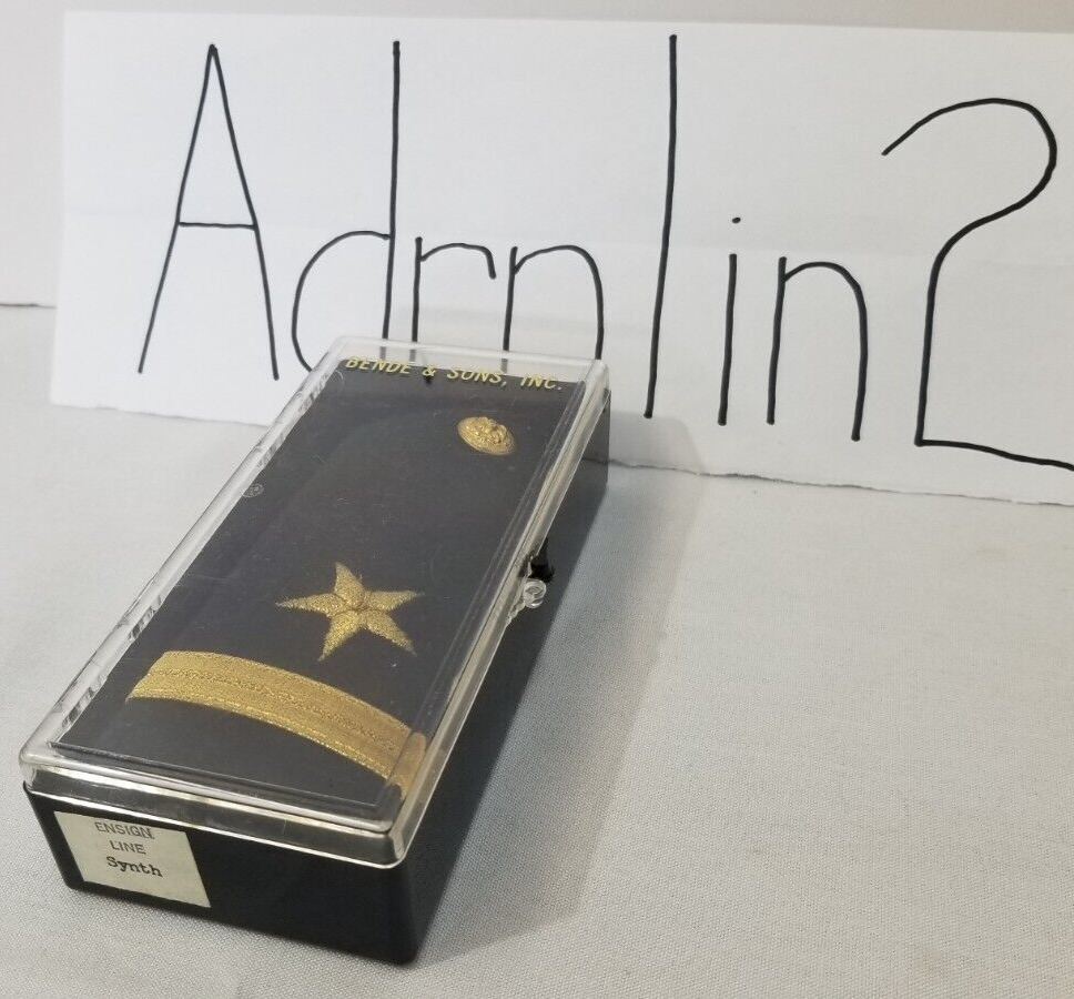 USN US NAVY ENSIGN SERVICE DRESS UNIFORM SHOULDER BOARDS Bende & Sons ...