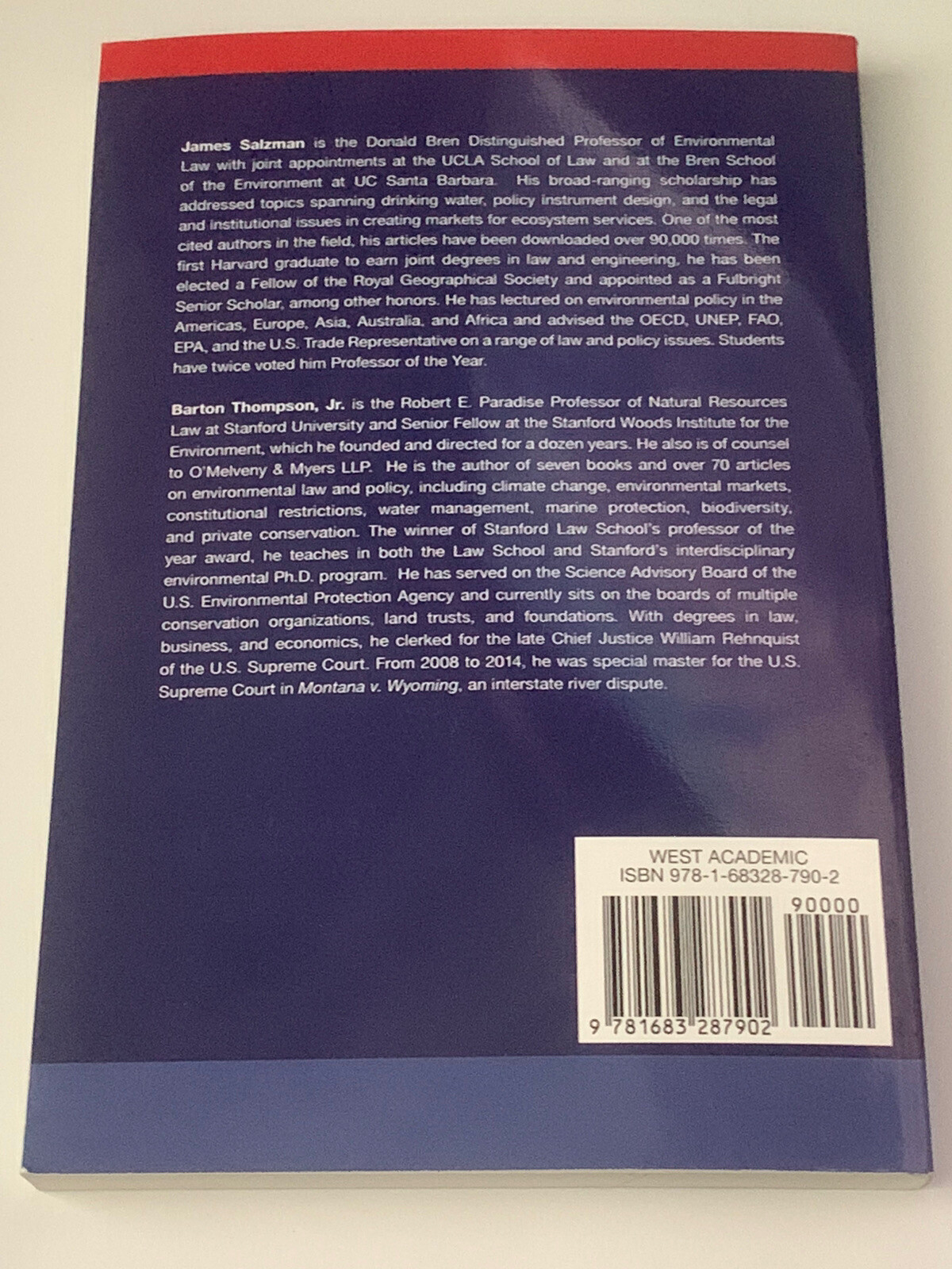 Concepts and Insights Ser.: Environmental Law and Policy by Barton H ...