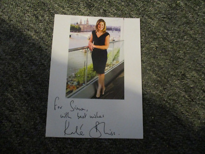 Kate Bliss (Bargain Hunt - Antiques Expert) hand signed RARE | eBay UK