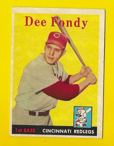 62125 1958 Topps #157 Dee Fondy REDS EX/MT+ | eBay