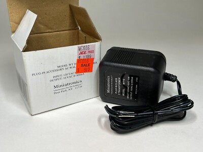 Miniatronics Model WT16 Regulated DC Power Adapter 16VDC - NEW | eBay