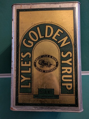 Lyle's Golden Syrup 56 LB Tin Abram Lyle & Son's - Exceptional - Rare ...