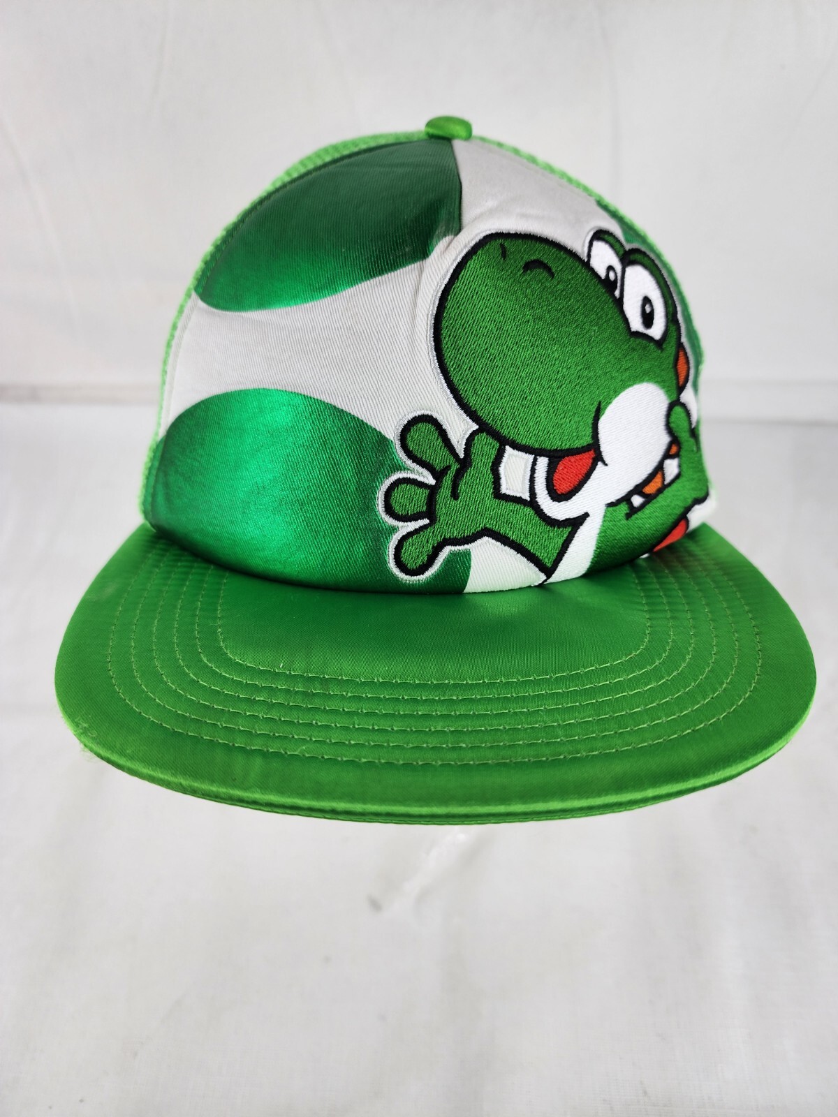 Nintendo Super Mario Hat Green Yoshi Trucker Green Sn… - Gem