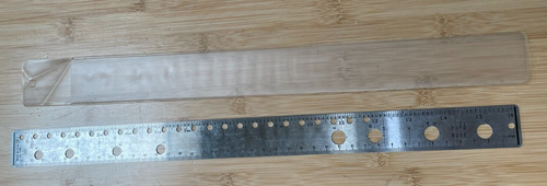 Vintage Business Forms Metal Ruler 18" long - #16M8 Inches/metric | eBay