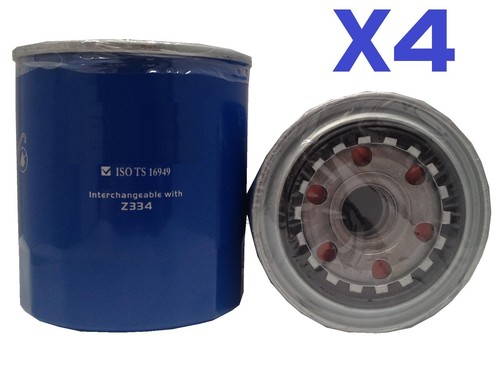 4X OIL FILTER fits Z334 for TOYOTA LANDCRUISER HDJ78R 4.2L 6CYL TD 1HD ...