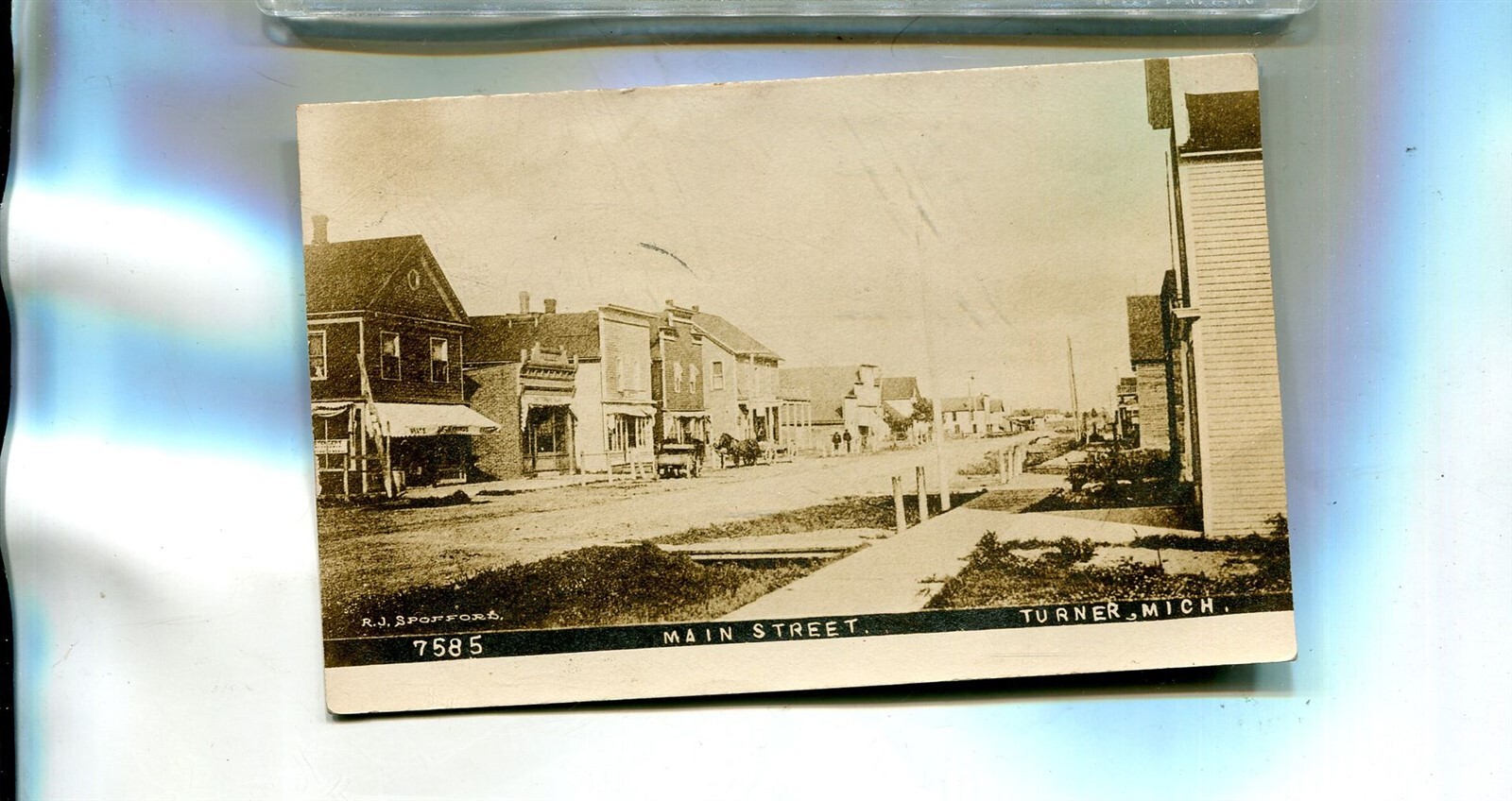 TURNER MICHIGAN STATE BANK MAIN STREET REAL PHOTO POSTCARD 9003R | eBay