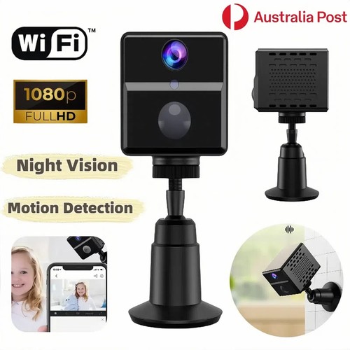 Mini Wireless Camera HD 1080P PIR WIFI APP USB Audio Recorder DVR Night ...