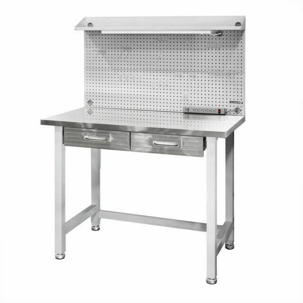 Seville Classics Ultra HD Lighted Stainless Steel Top Workbench ...