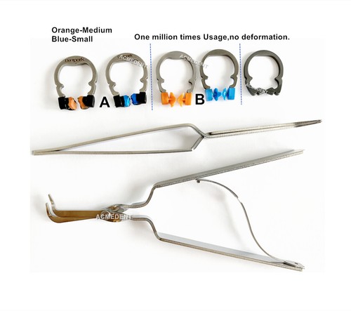 Dental Titanium Ring Matrix Clamp Separator Matrices Forcep Tweezer Fit ...