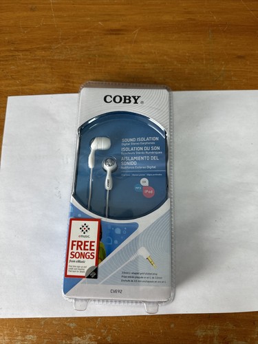 COBY CVE92 Digital Stereo Earphone 3.5mm Plug Earbud Headphones | eBay