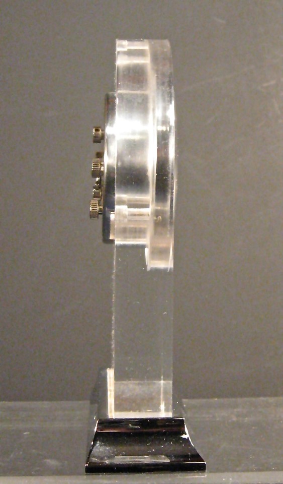 Lucite Bureau Alarm Clock by Bulova- Wind Up - Eames Era Design | eBay