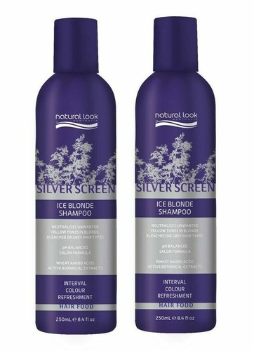 Natural Look ATV Ice Blonde Silver Screen Shampoo 500ML (2x 250ml ...