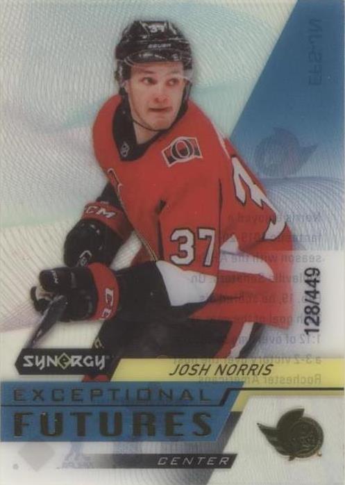 2020-21 Upper Deck Synergy - Exceptional Futures Josh Norris #EFS-JN ...