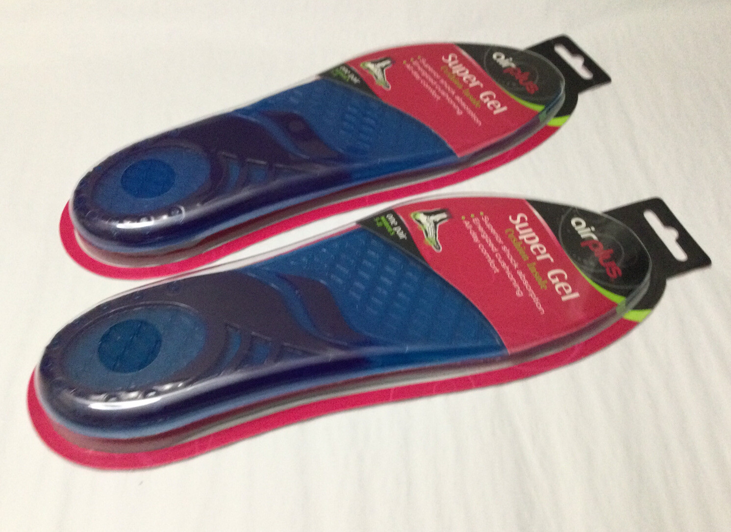 NEW AirPlus Women’s 2-Pack Super Gel Cushion Insole Shoe Inserts Size 5 ...