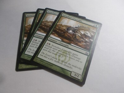 Stonefare Crocodile x4 MTG Return to Ravnica Green Common Creature LP ...