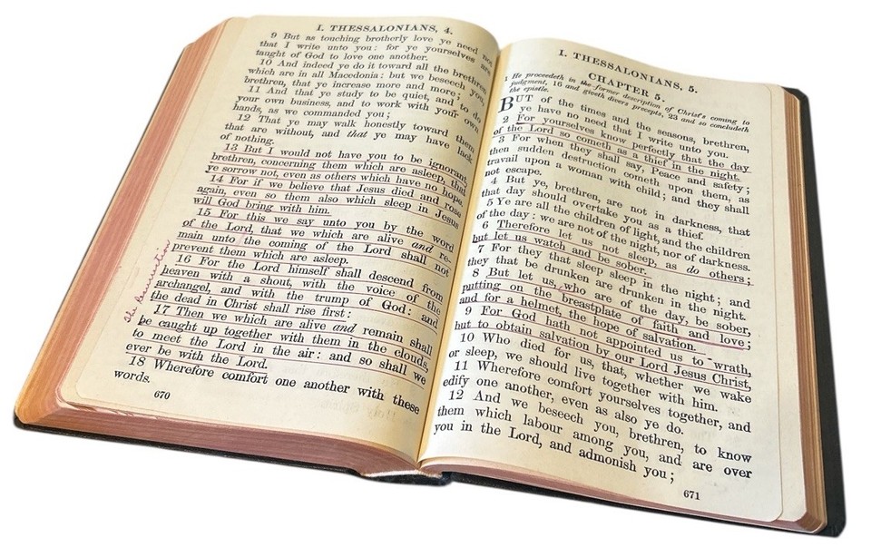 Holy Bible New Testament GIANT PRINT AMERICAN BIBLE SOCIETY 1818 KJV ...