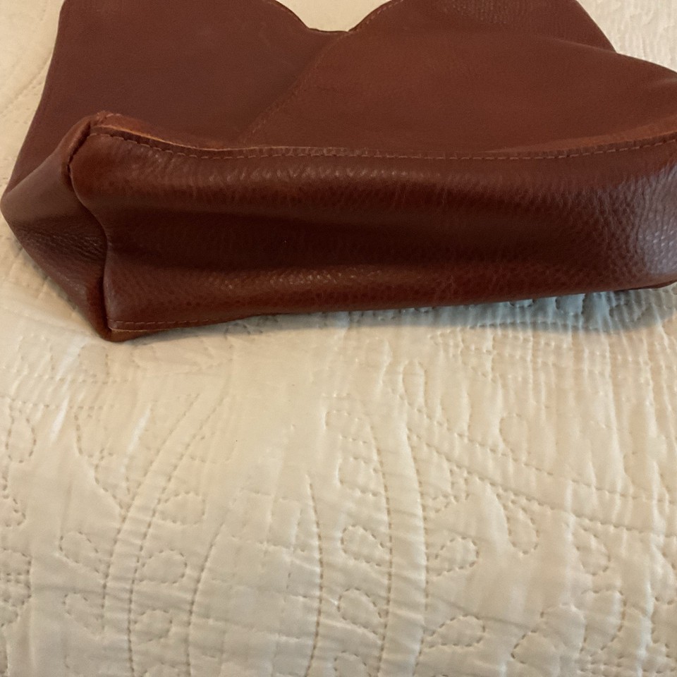 Portland Leather Brown Hobo Bag Solid Pattern Shoulder Strap Women’s | eBay