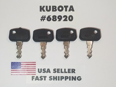 (4) Kubota RTV 500, 900, 1140, ATV Tractor Mower Ignition Keys # 68920 ...