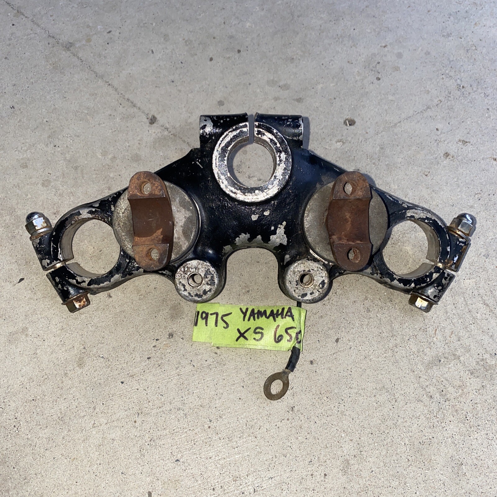 1975 YAMAHA XS650 UPPER TRIPLE TREE CLAMP TOP MOUNT | eBay Australia