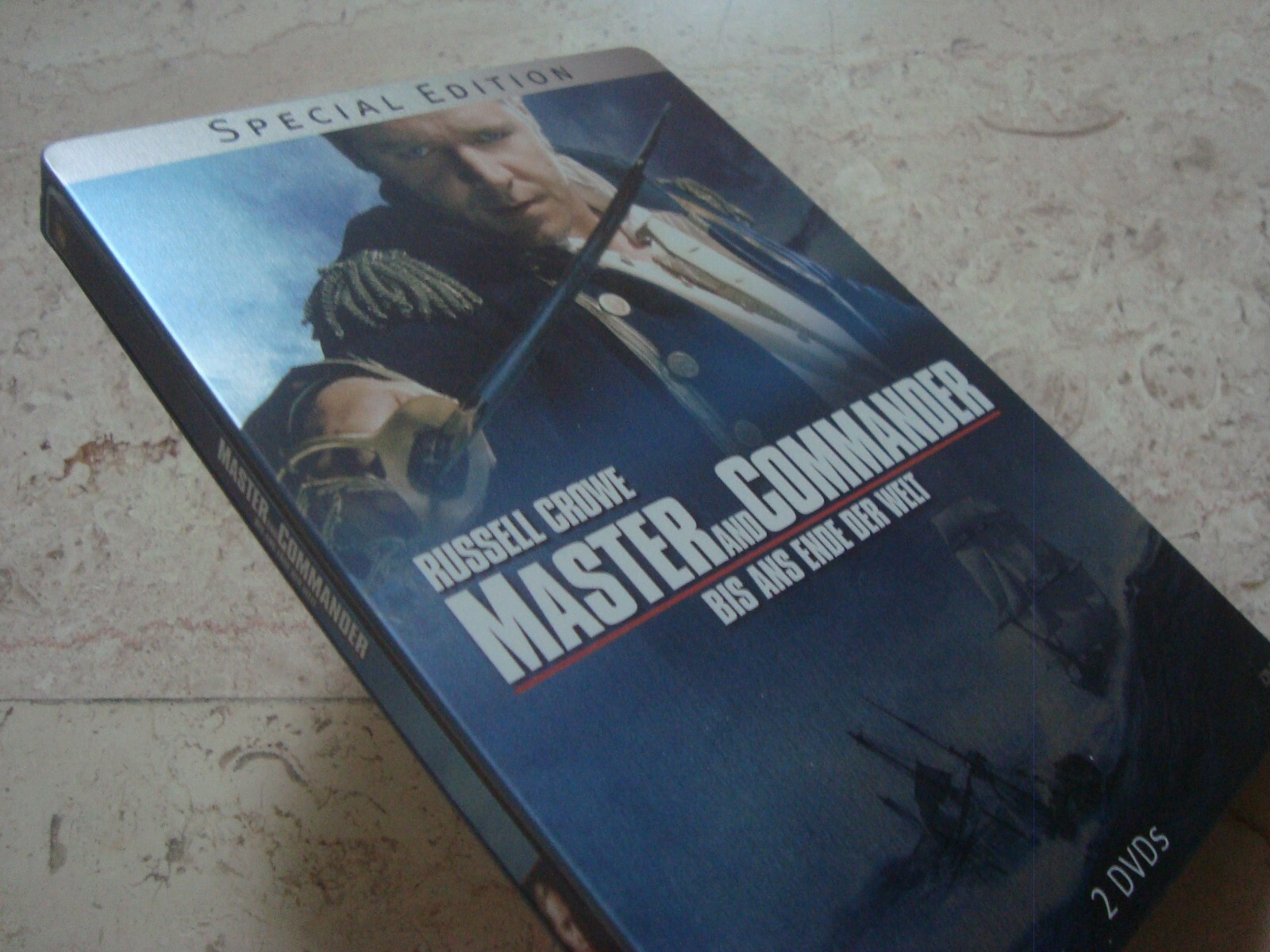 MASTER AND COMMANDER Ridley Scott 3 Disc SteelBook BluRay 2DVD RUSSELL ...