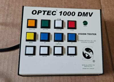 Stereo Optical Optec 1000 DMV Vision Screener Tester Control Power Box ...