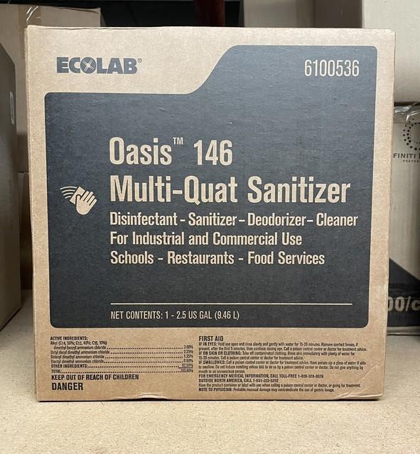 Ecolab Oasis 146 Multi-quat Sanitizer Is an Epa-registered 5 for sale ...