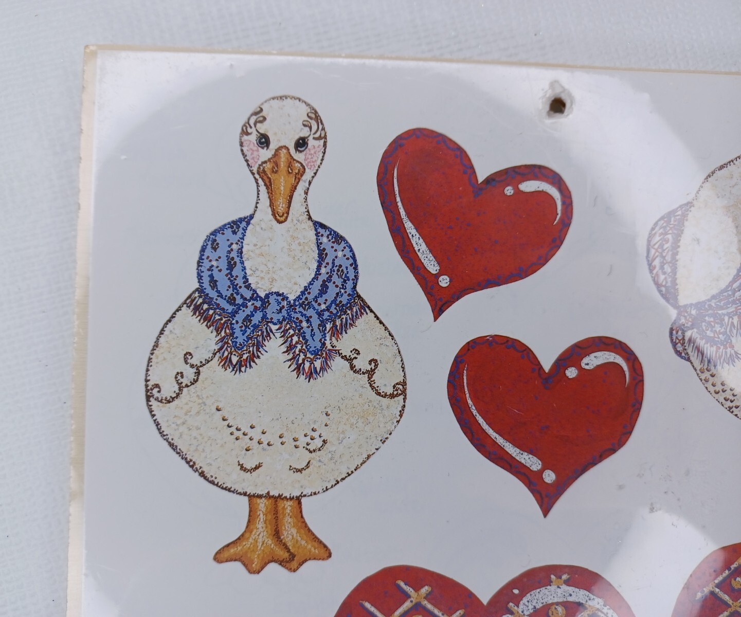 Plaid Enterprises Folk Art Geese Cut & Paste Wood Cut Outs New Vintage ...