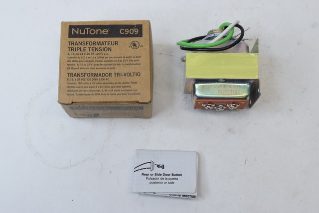 NuTone C909 Tri-volt Transformer Door Chime for sale online | eBay
