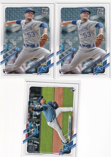 LOT (3) 2021 TOPPS UPDATE RC CARLOS HERNANDEZ TYLER ZUBER ROYALS SERIES ...