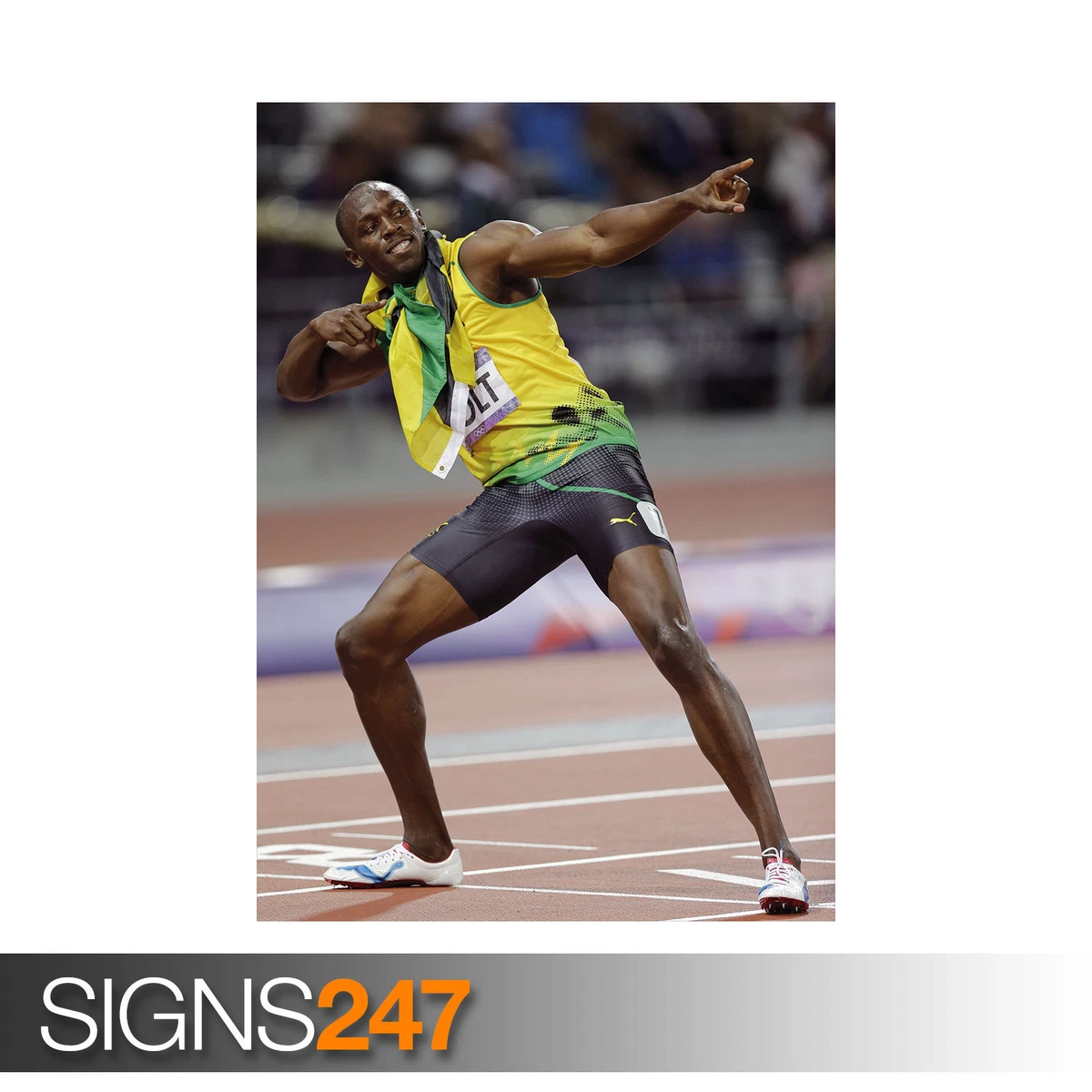 Usain Bolt Pose Logo
