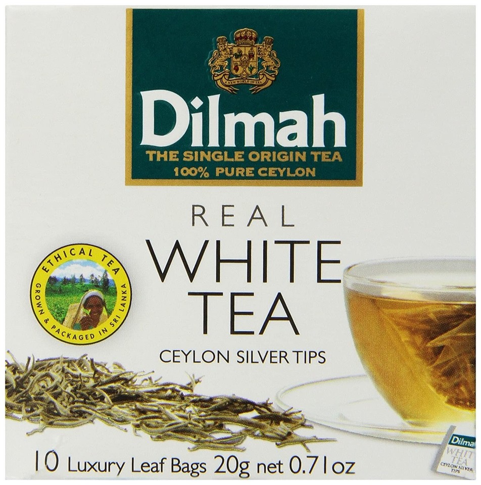 Dilmah White Tea, Ceylon Silver Tips, 10-Count Luxury Leaf Teabags (Pack of 2) | eBay