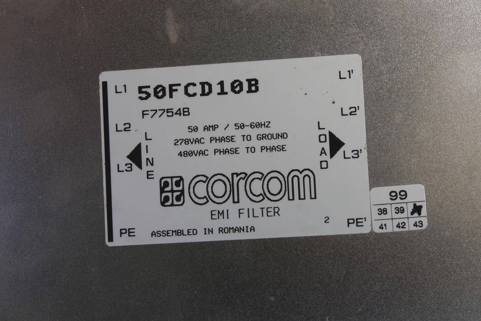 Corcom EMI Filter 50FCD10B 50AMP 3-Phase F7754B for sale online | eBay