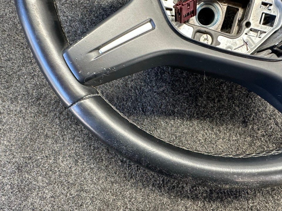 Mercedes W166 Gl450 Gl350 Steering Wheel Black Leather Pedal Shift oem ...