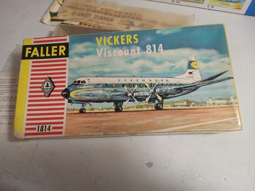 FALLER Vickers Viscount model kit kit # 814 RARE | eBay