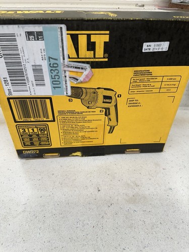 DEWALT DW272 4000RPM VSR Drywall Screwgun- brand new | eBay