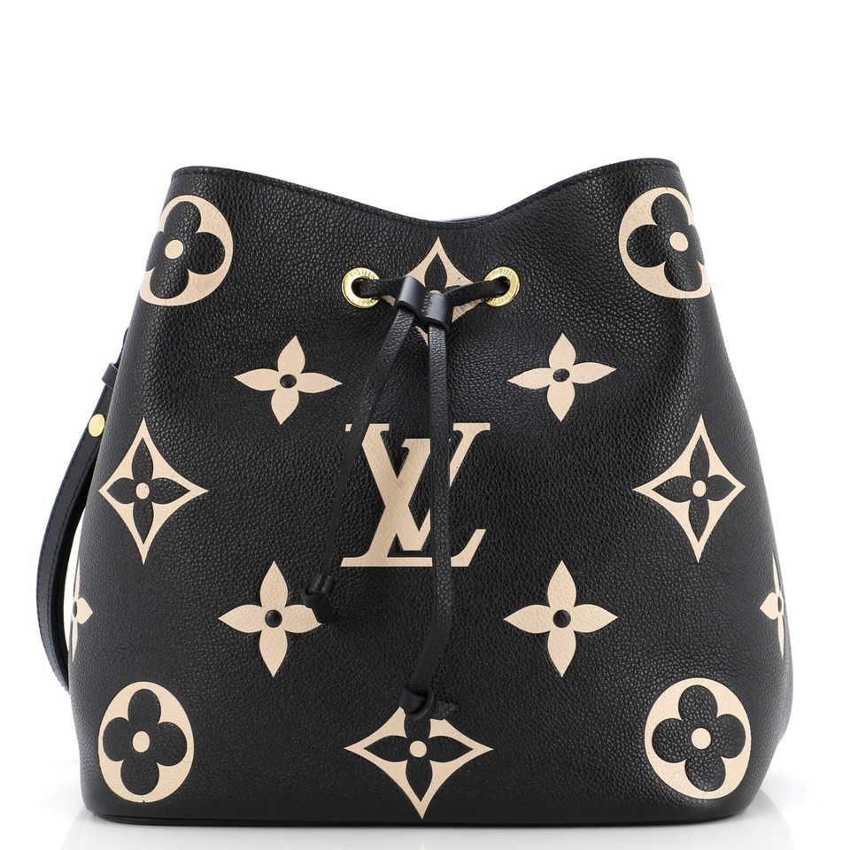 Louis Vuitton NeoNoe Handbag Bicolor Monogram Empreinte Giant MM | eBay