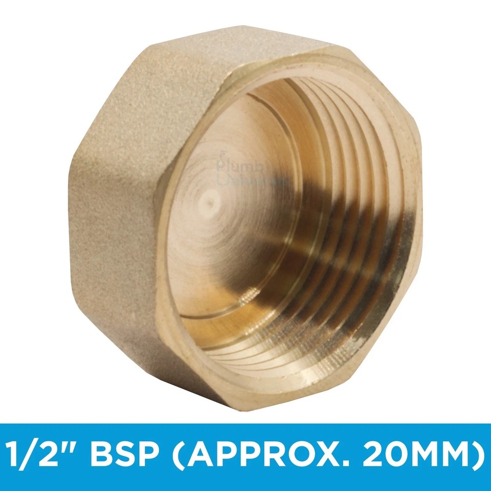 Brass Blanking End Cap Female Stop End Screw On Many Sizes From 1/8 ...