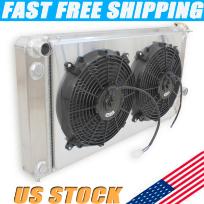 3-Row Aluminum Radiator Shroud Fan For 1986-2005 Chevy S10 LS Swap ...