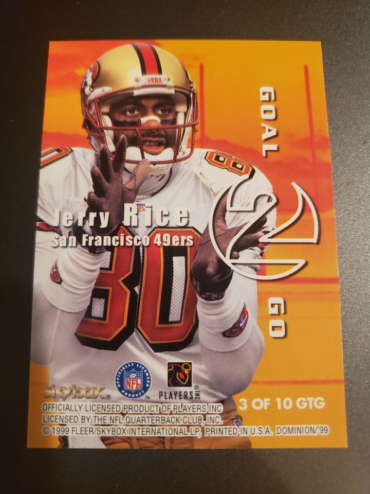 1999 SkyBox Dominion Goal 2 Go Plus Foil 49ers Football Card #3 R.Moss ...