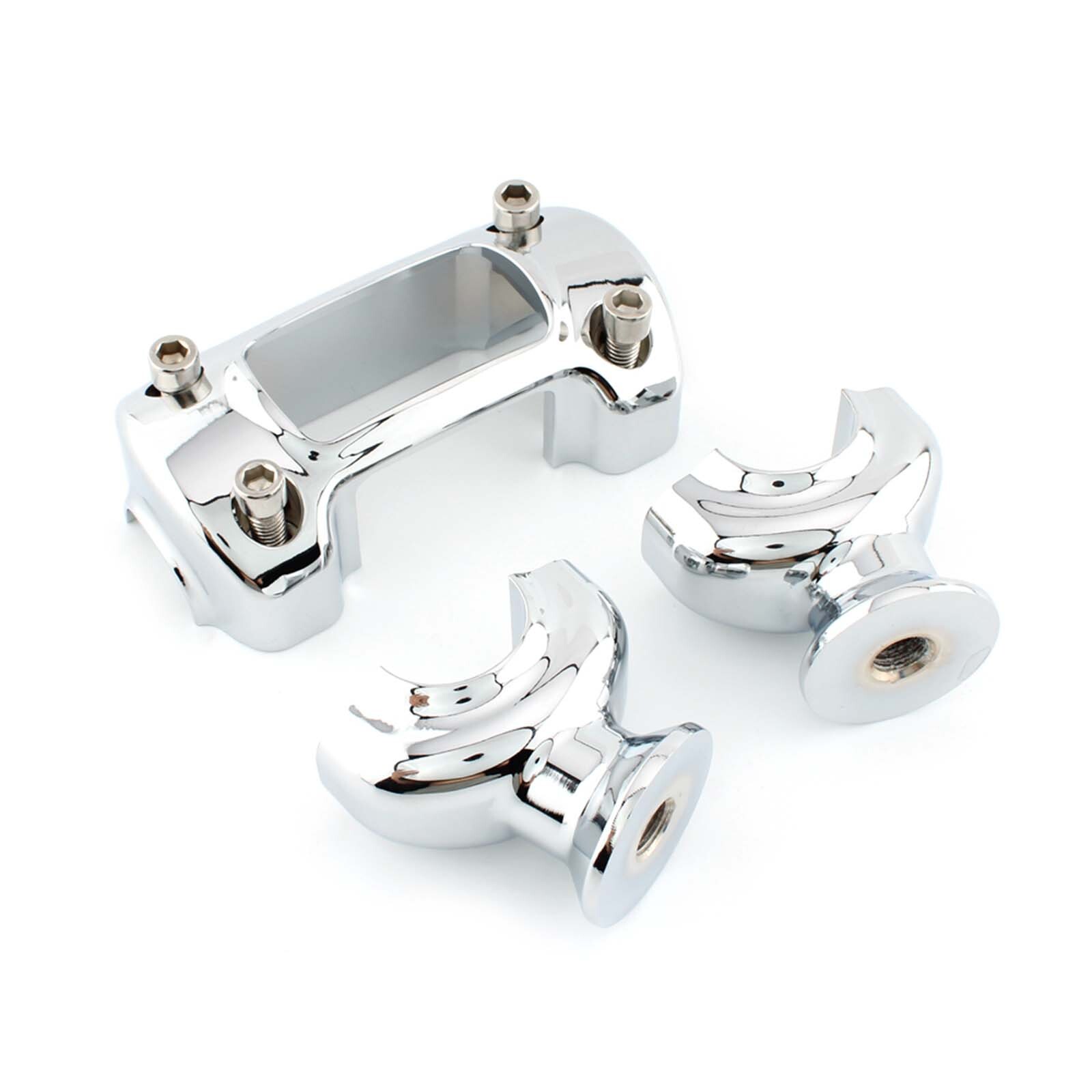 1.25 inch Handlebar Risers Top Clamp Kit For Harley Softail Dyna Street ...