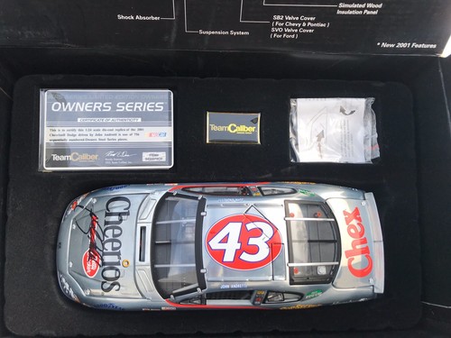 John Andretti #43 Cheerios Caliber Owners Steel 2001 1:24 SIGNED NEW | eBay