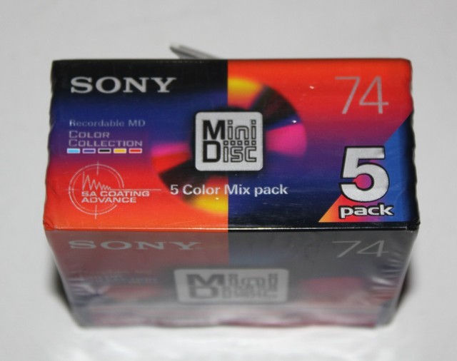RARE 5-pack Sony Color Collection 74 min Mini Disc MD for sale online ...