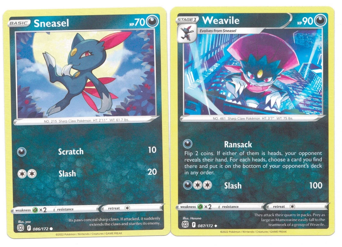 Sneasel Evolution Card