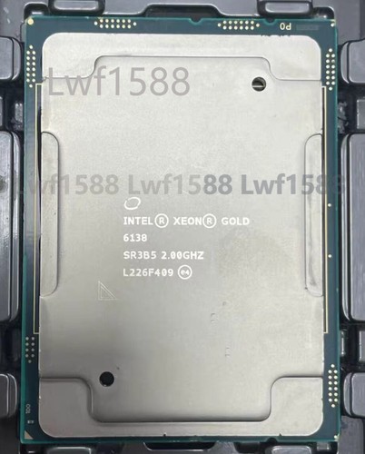 Intel Xeon Gold 6138 SR3B5 20-core 2GHZ 40-thread FCLGA3647 cpu ...