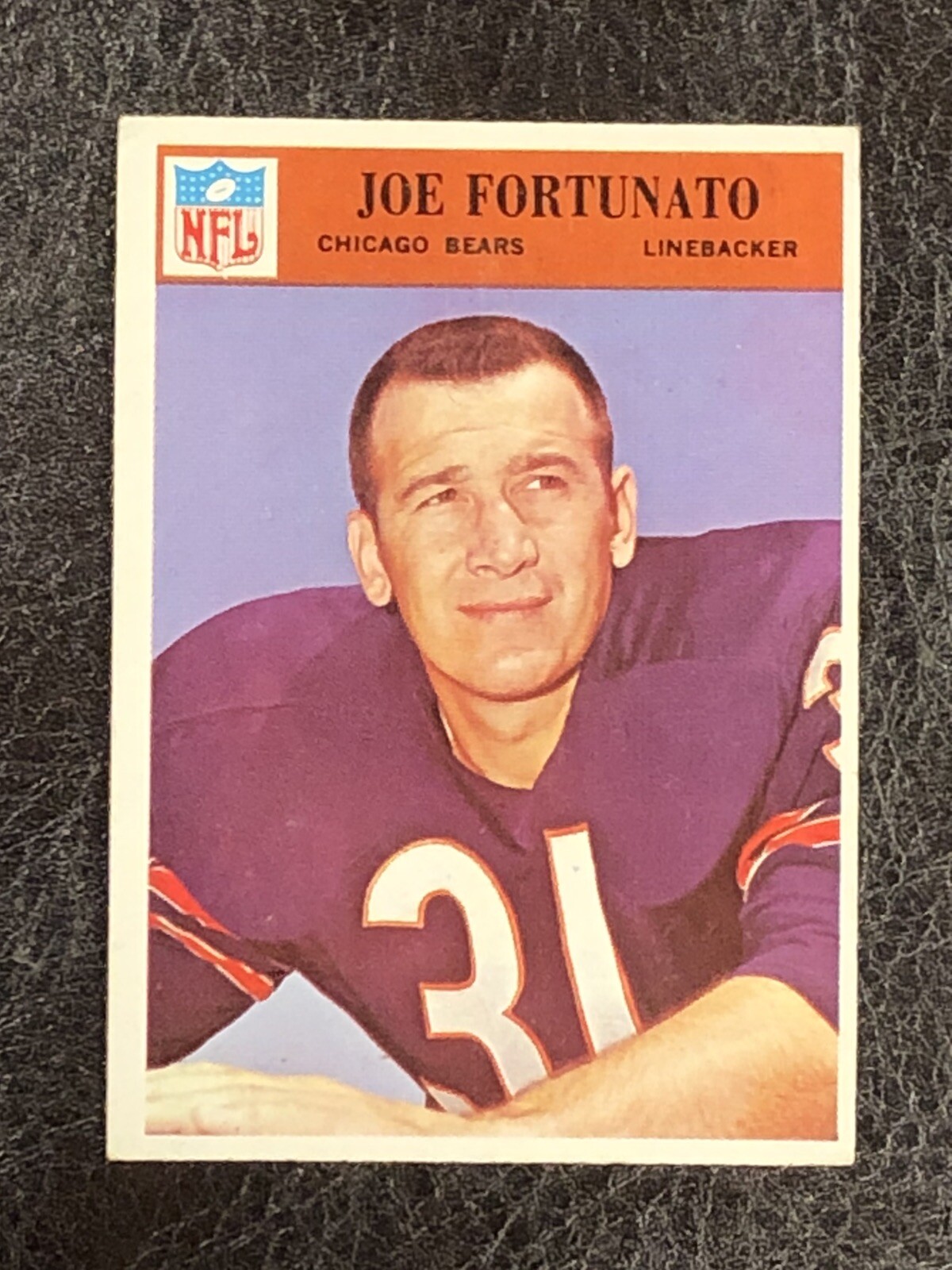 1966 Philadephia Football Joe Fortunato Card #33 EX Chicago Bears | eBay