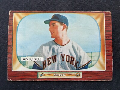 1955 Bowman Baseball Card # 124 Johnny Antonelli - New York Giants (VG ...