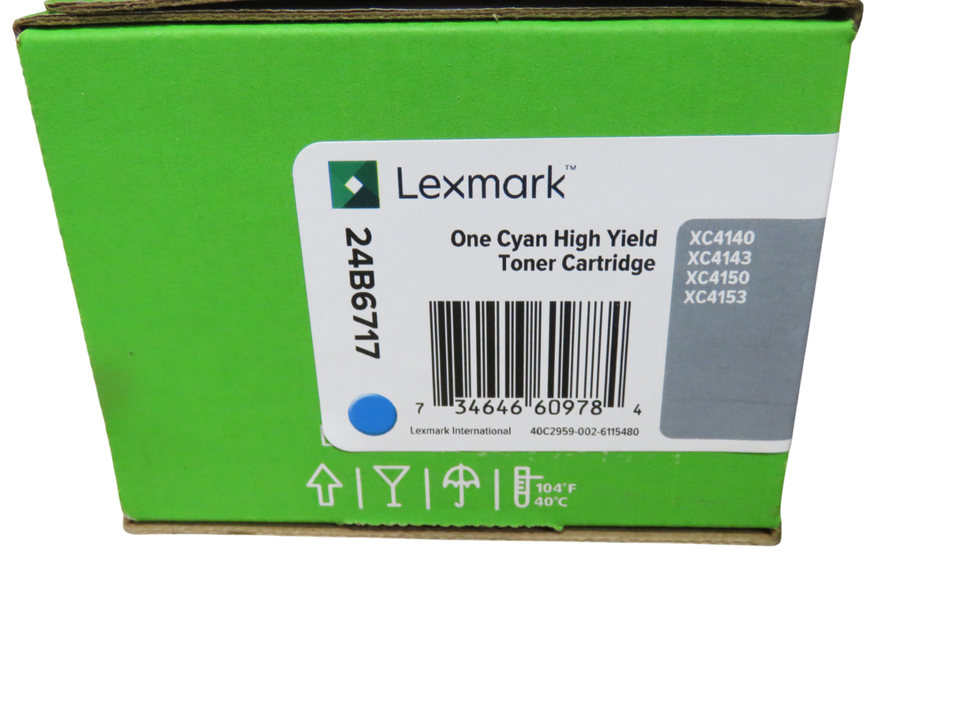 Lexmark 24B6717 (XC4140 XC4150) Genuine Cyan Toner Cartridge ...