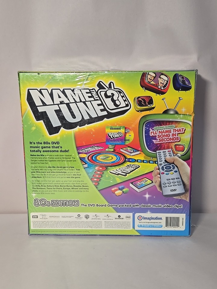 NAME THAT TUNE Music Trivia DVD Board Game 80's Edition Sealed 2005 | eBay